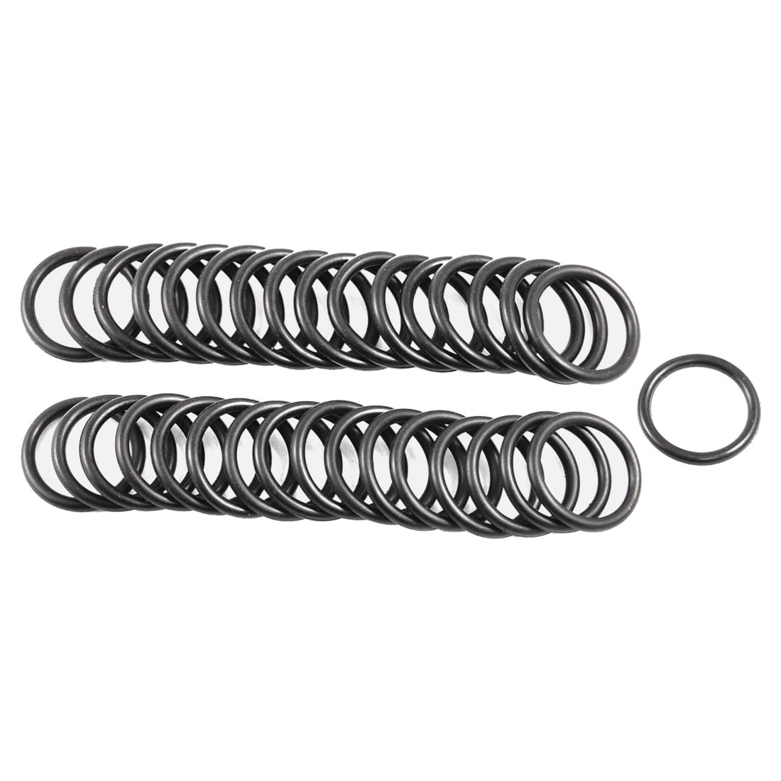50 Pcs 21mm x 2.5mm x 16mm Mechanical Black NBR O Rings Oil Seal ...