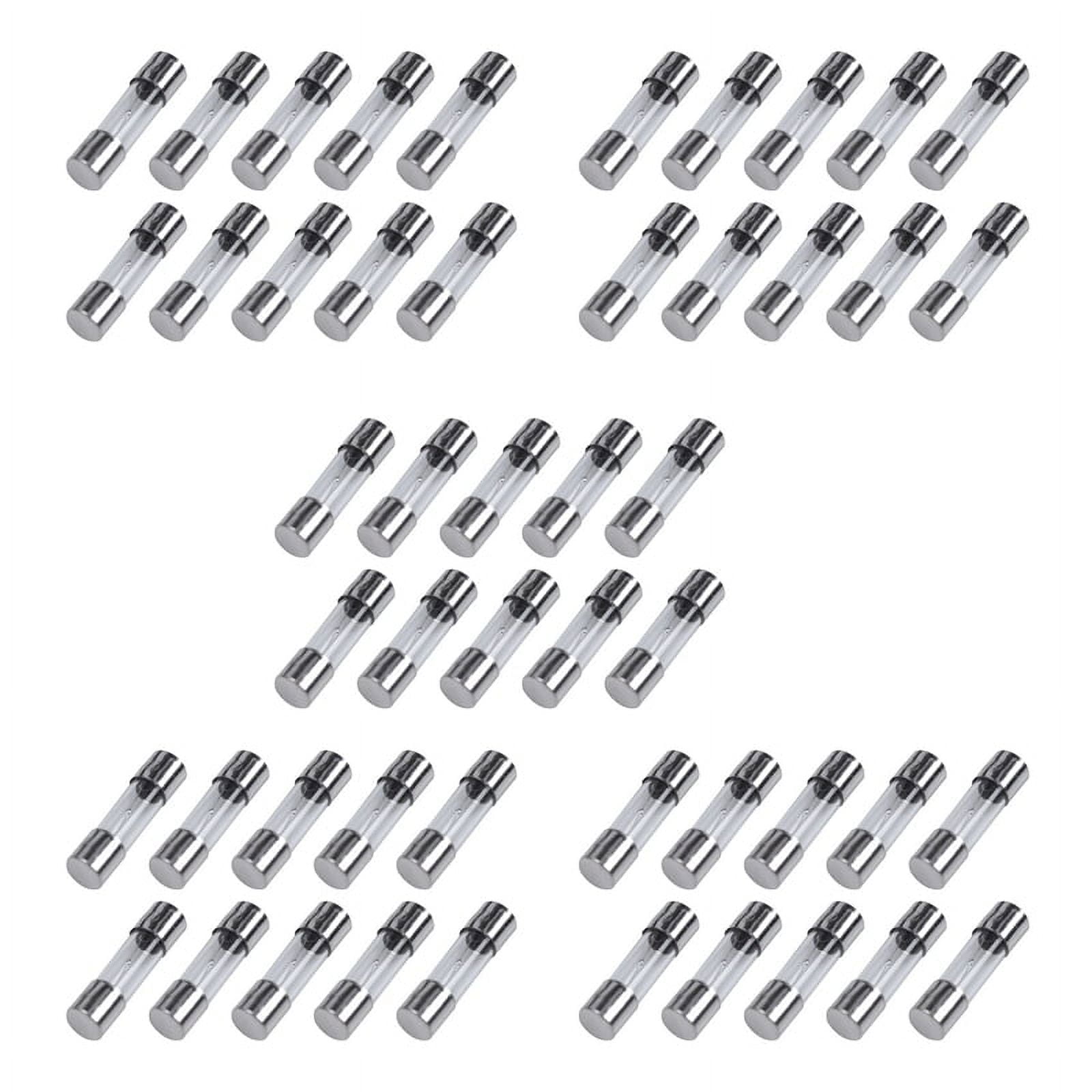 50 Pcs 250V 3A 3Amp Slow Blow Glass Fuses Tubes 5mm X 20mm - Walmart.com