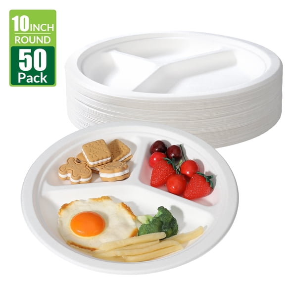 Chinet Compartment Paper Plates