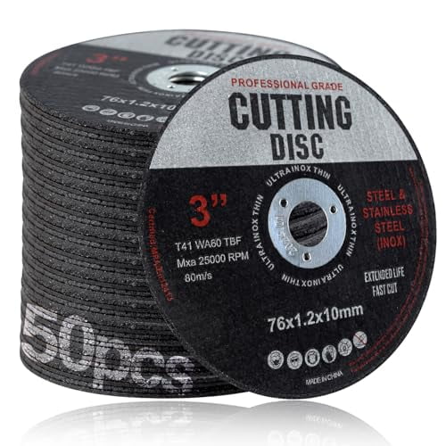 50 Pcs 3 Inch Cut Off Wheel 3/8" Arbor Die Grinder Cut Off Wheel ...