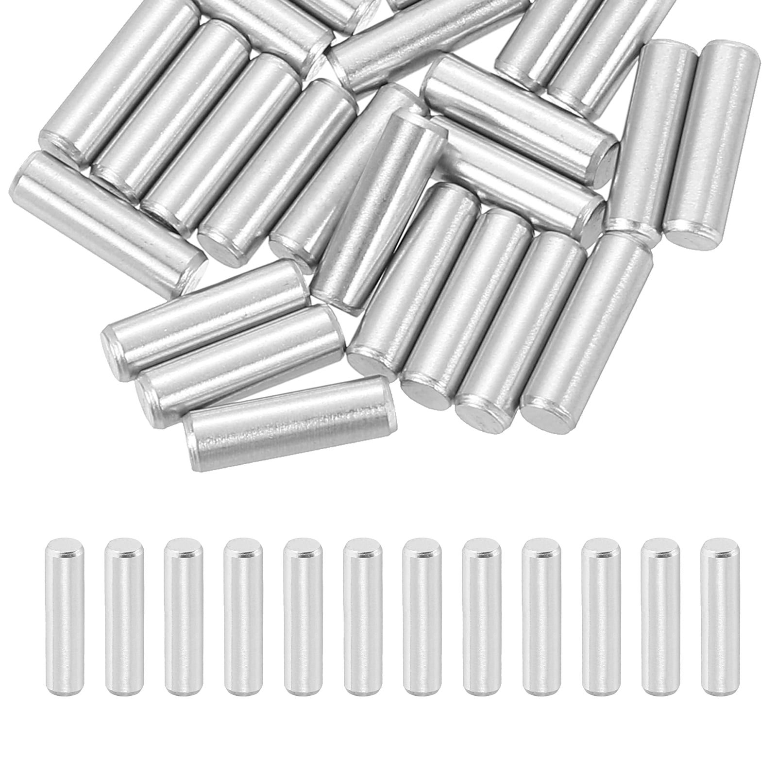 50 Pcs 3 x 8 mm 316 Stainless Steel Dowel Pins, Cylindrical Shelf ...