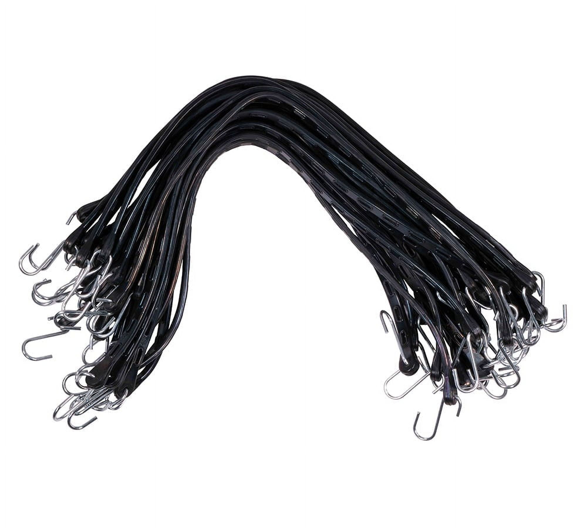 (50 Pcs) 30" EPDM Adjustable Tarp Bungee Straps w/ S Hook -Water & UV ...