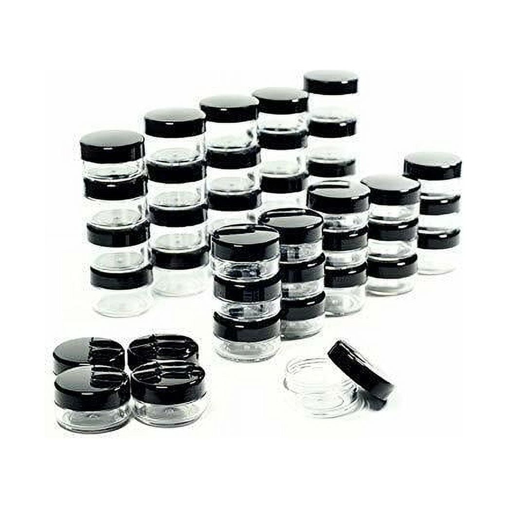 50 Pcs 5 Grams Cosmetic Empty Sample Small Containers Jar Makeup Lip ...