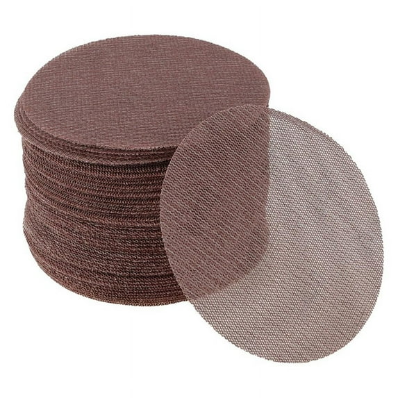 50 Pcs 5 Inch Abranet Sanding Mesh Anti-Clog Hook Loop Dust Free Net ...