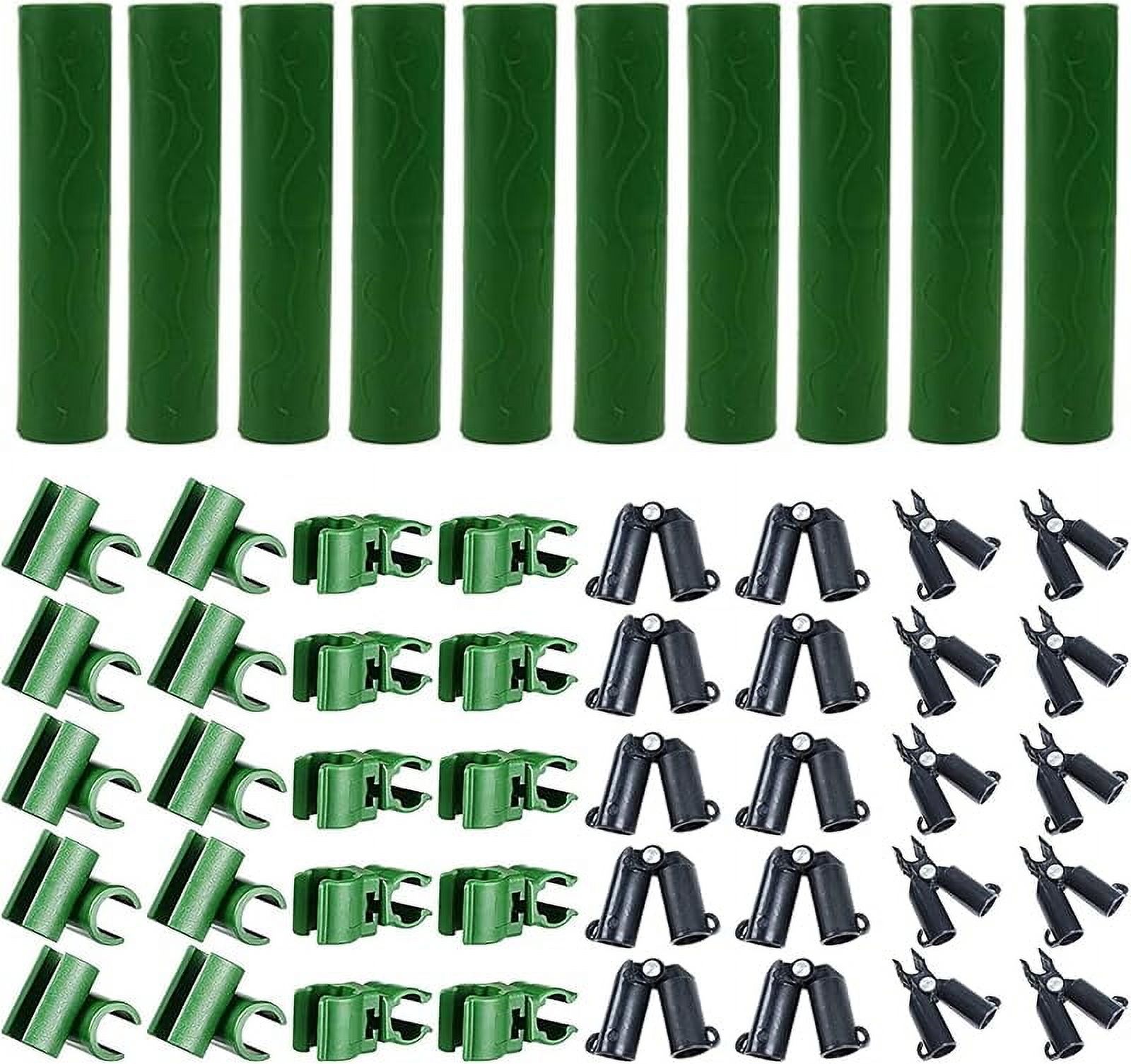 50 Pcs 5 Types 0.8In Diameter Garden Stake Connectors Plant Stake ...