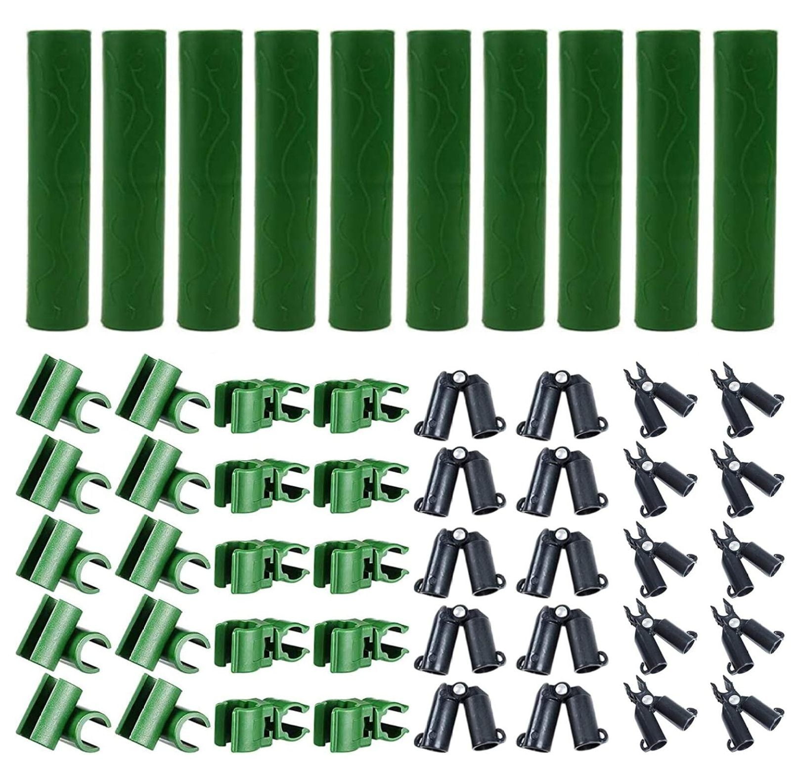 50 Pcs 5 Types 0.8In Diameter Garden Stake Connectors Plant Stake ...