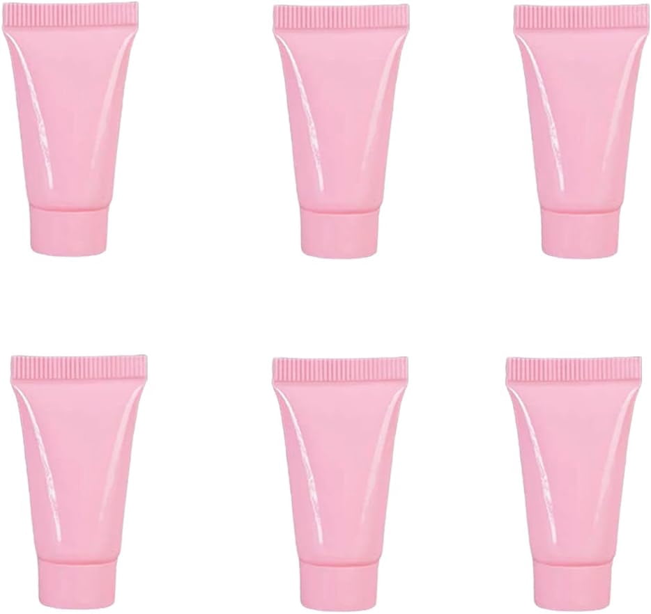 50 Pcs 5ml Empty Refillable Plastic Tubes Sample Packing Bottles ...