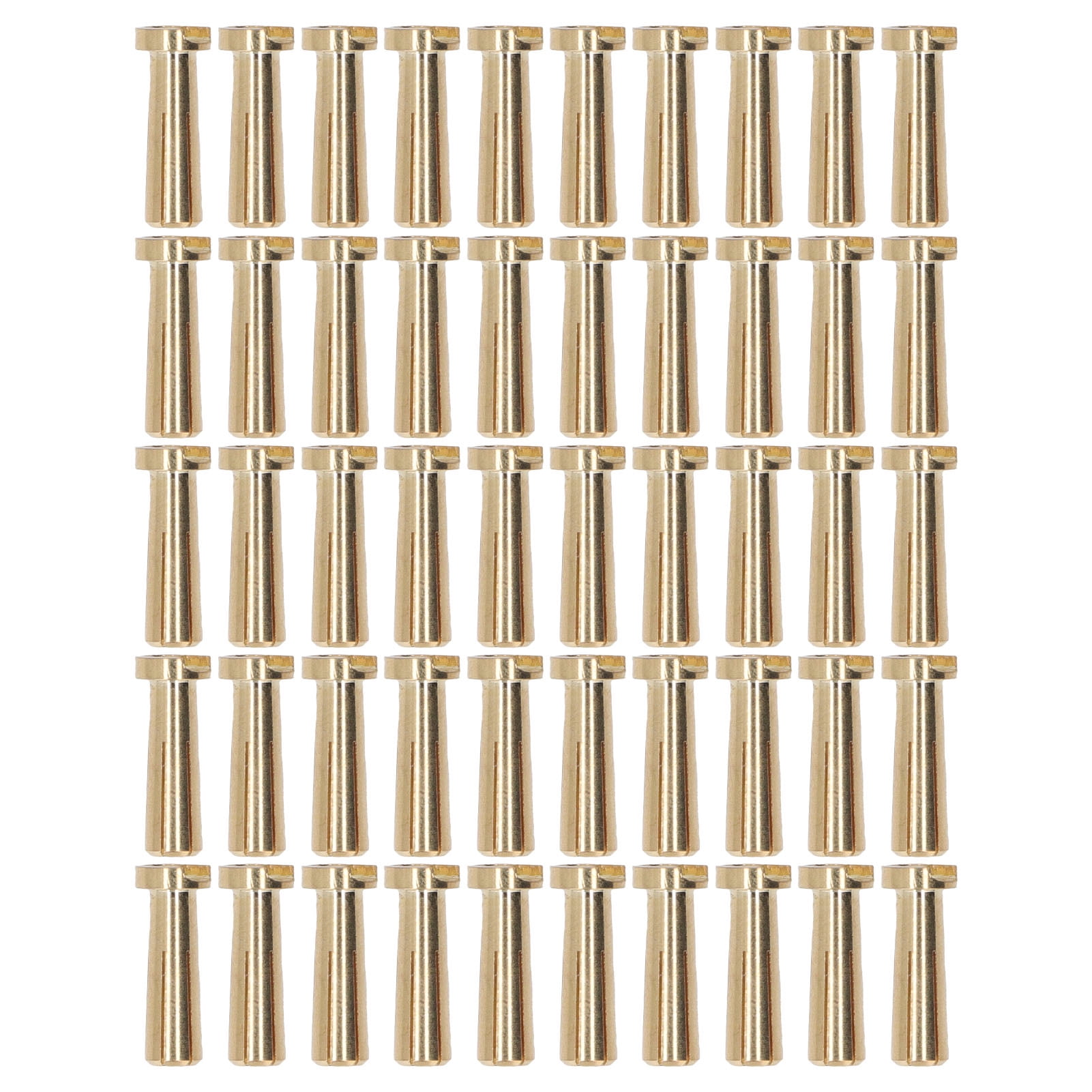 50 Pcs 5mm Battery Connector Plug 5mm Brass High Hardness RC Battery ...