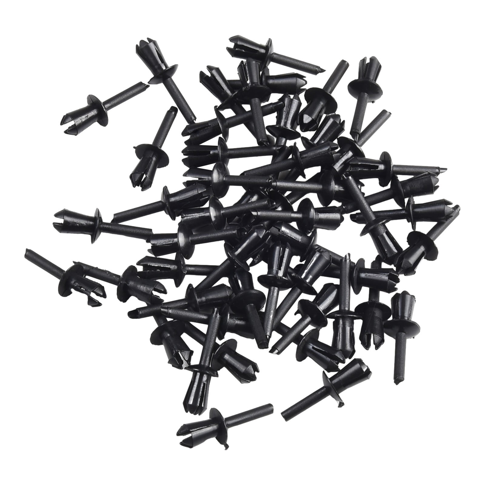 50 Pcs 5mm Plastic Rivet Engine Lining Trim Fastener Panel Retainer ...