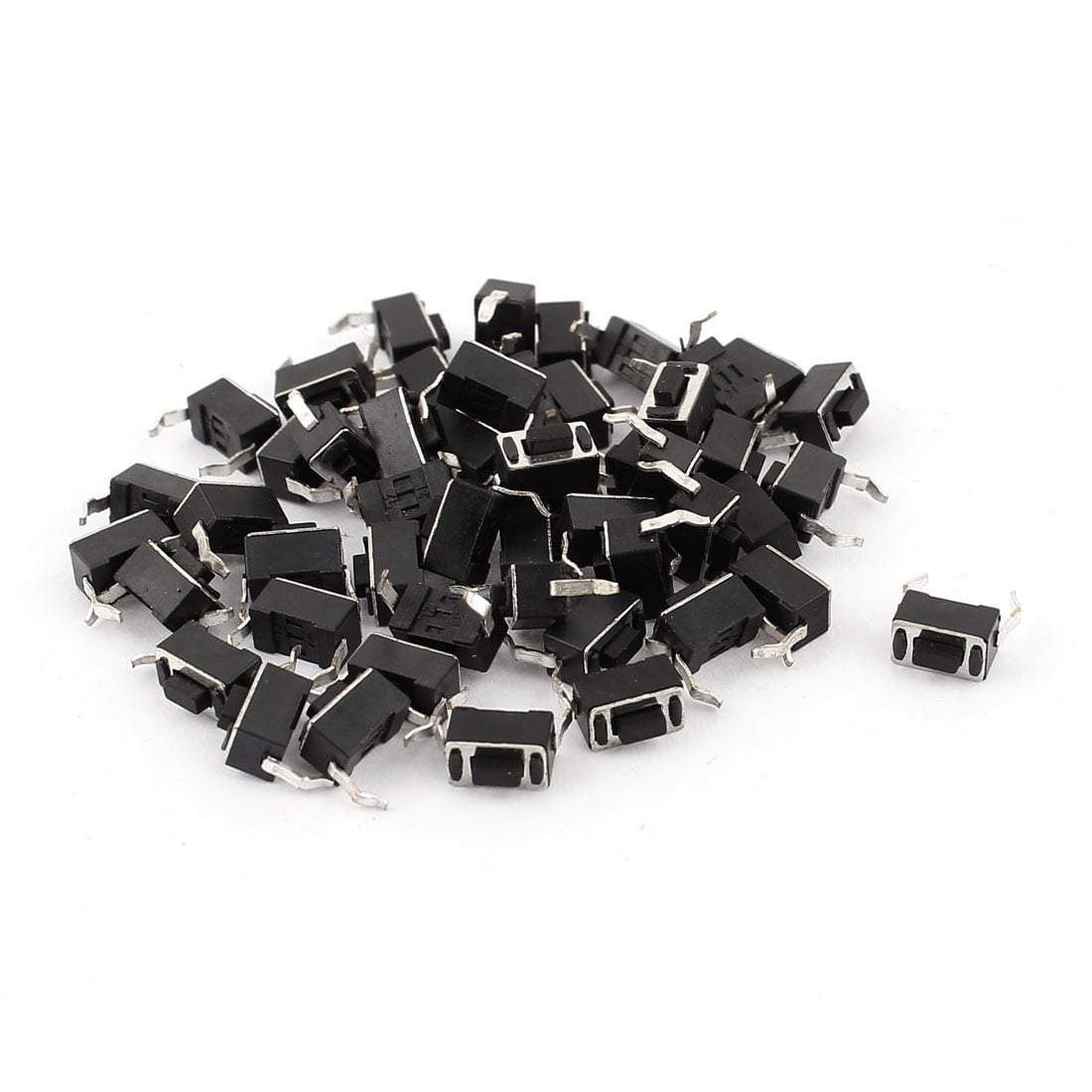 50 Pcs 6x3.5x4.3mm 2 Terminal PCB Board Push Button Tact Switch ...