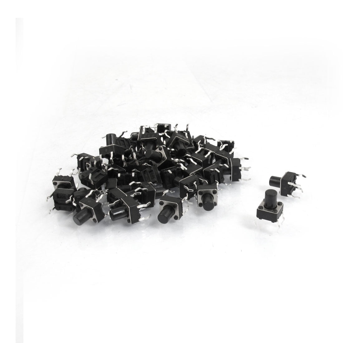 50 Pcs 6x6x8mm 4-Pin DIP Through Hole Momentary Tactile Push Button ...