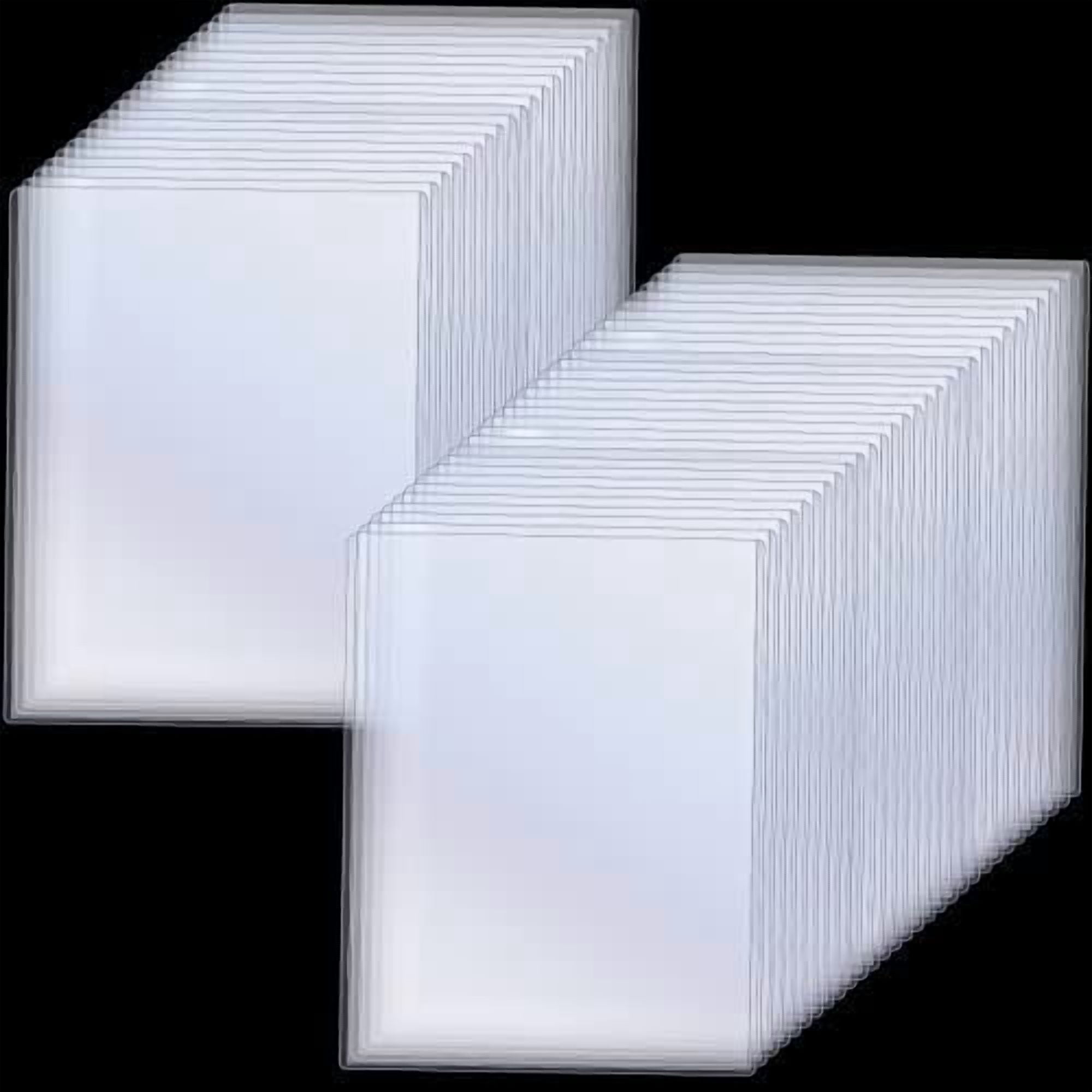 50 Pcs 8 1/2" x 11" Rigid Print Protectors Clear Rigid Sleeve Plastic ...