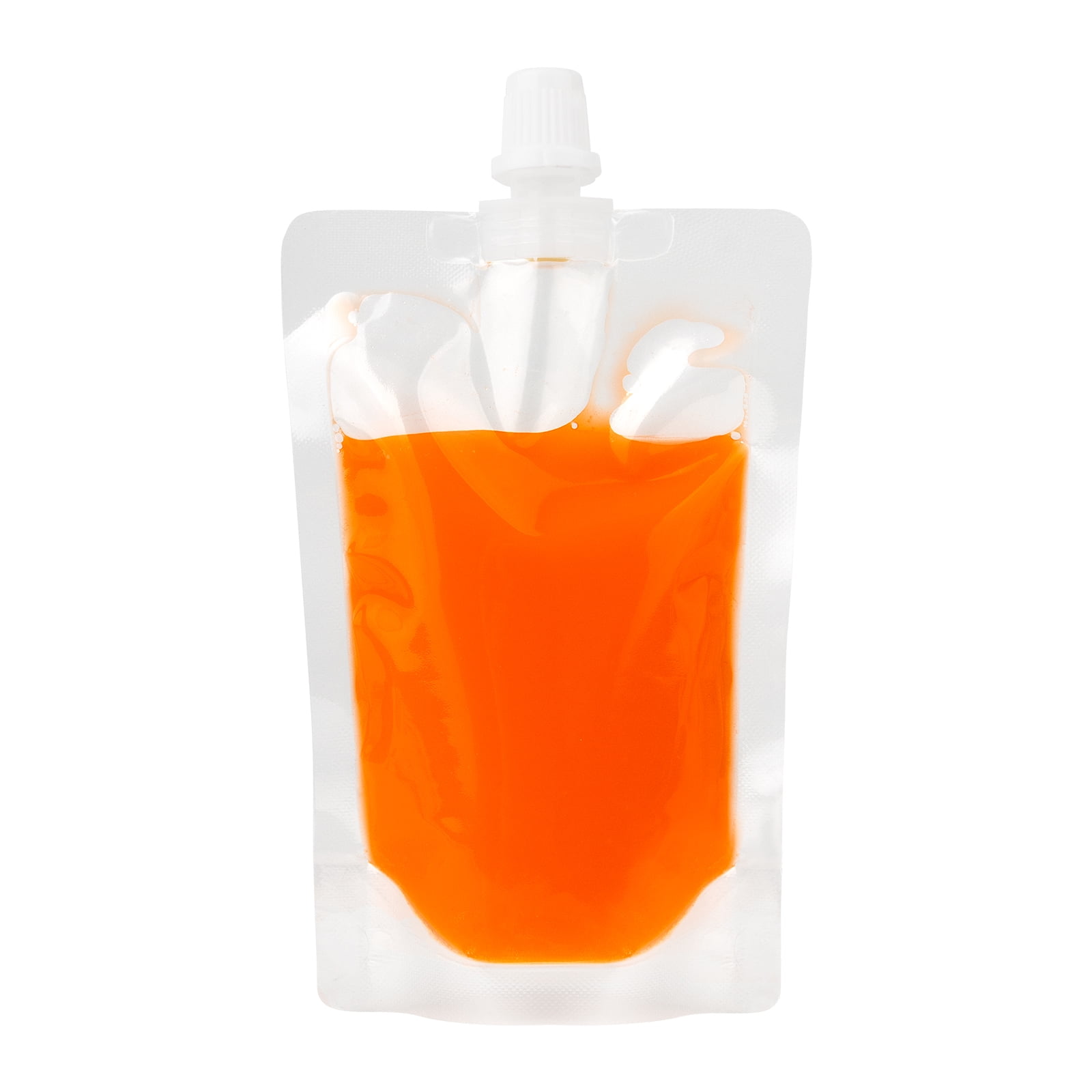 50 Pcs 8.5 OZ Clear Spouted Liquid Stand Up Pouches, Drink Pouches Good ...