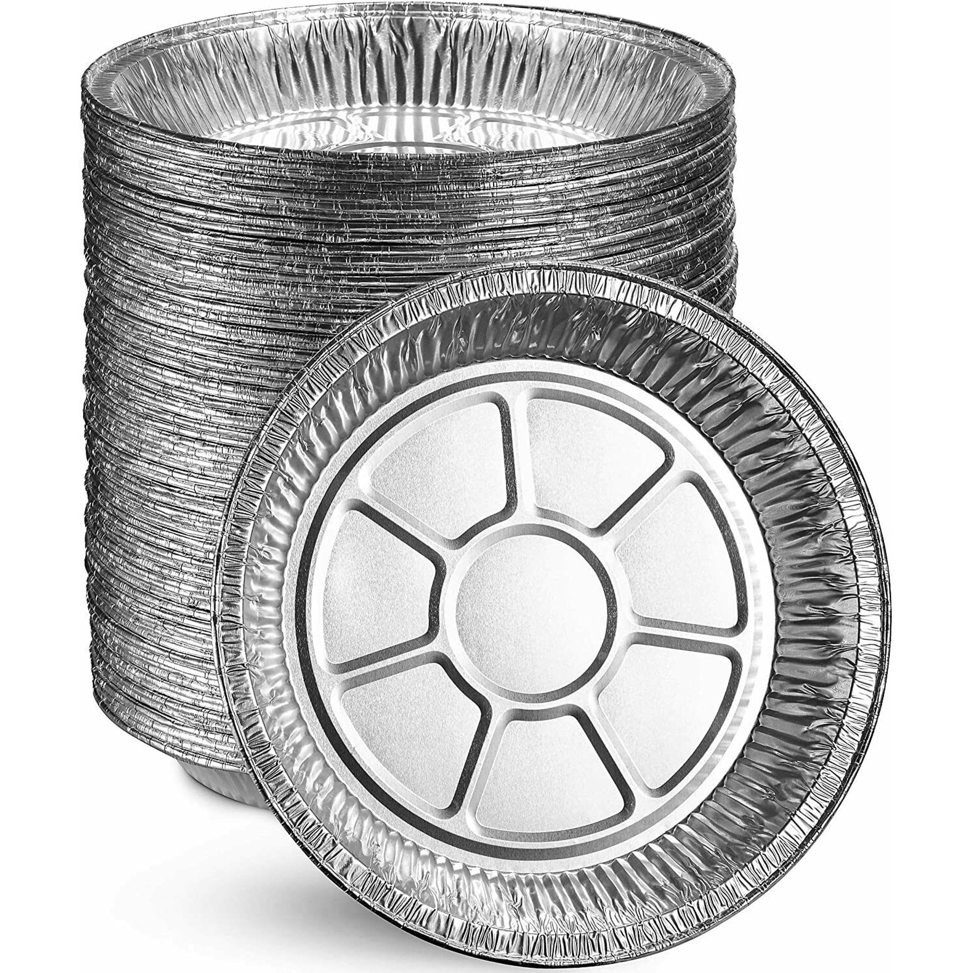 Scheam Heavy Duty Individual Deep Dish 8 inch Aluminum Foil Pie Pans, Pack of 50 - Walmart.com