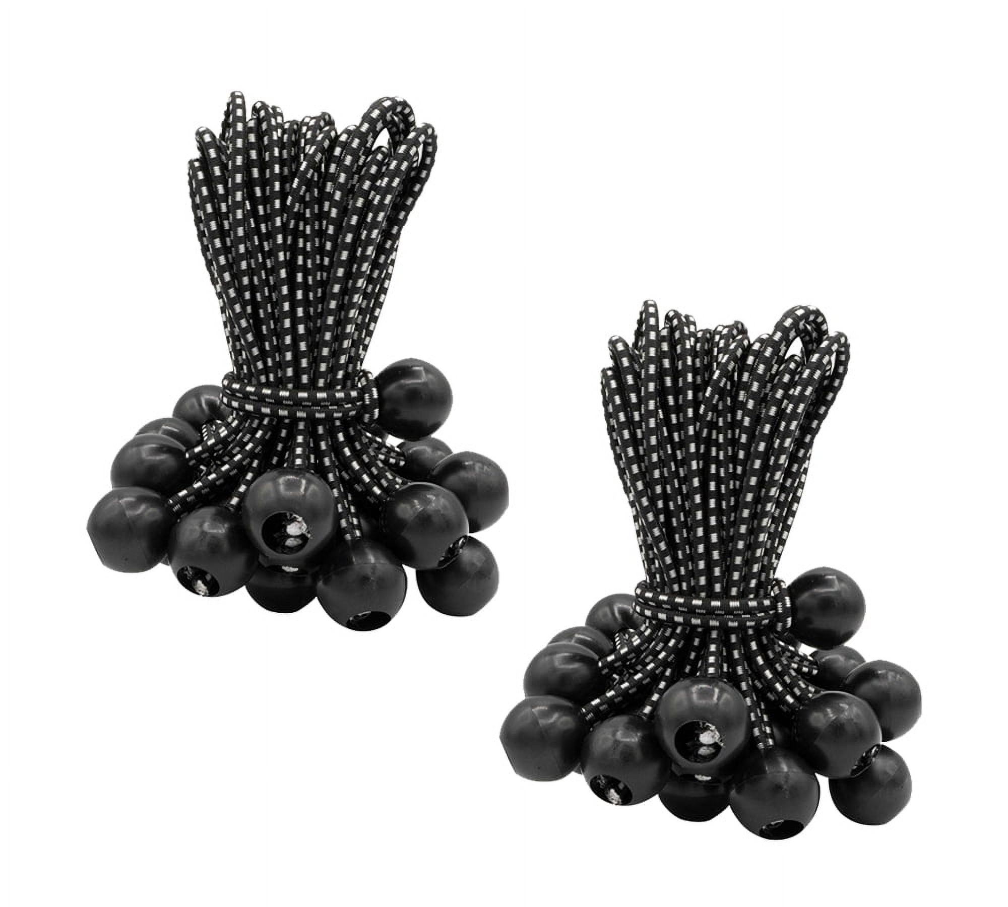 (50 Pcs) 9 Inch Ball Bungee Cords for Tarp Tie Down - Heavy Duty Canopy ...