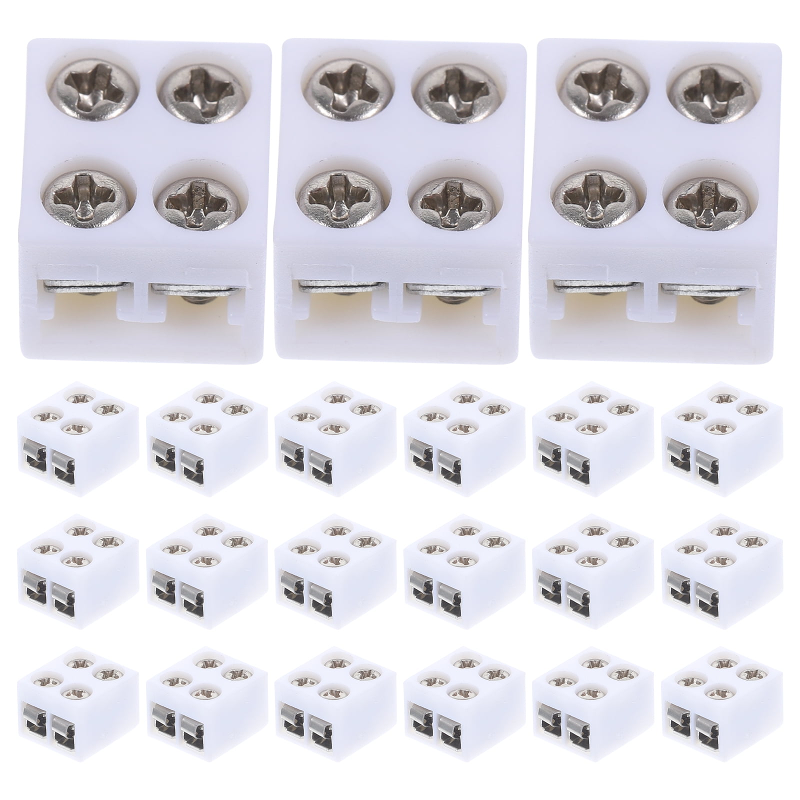 50pcs 8mm Solderless LED Strip Connector Adapter for Tape Lights ...