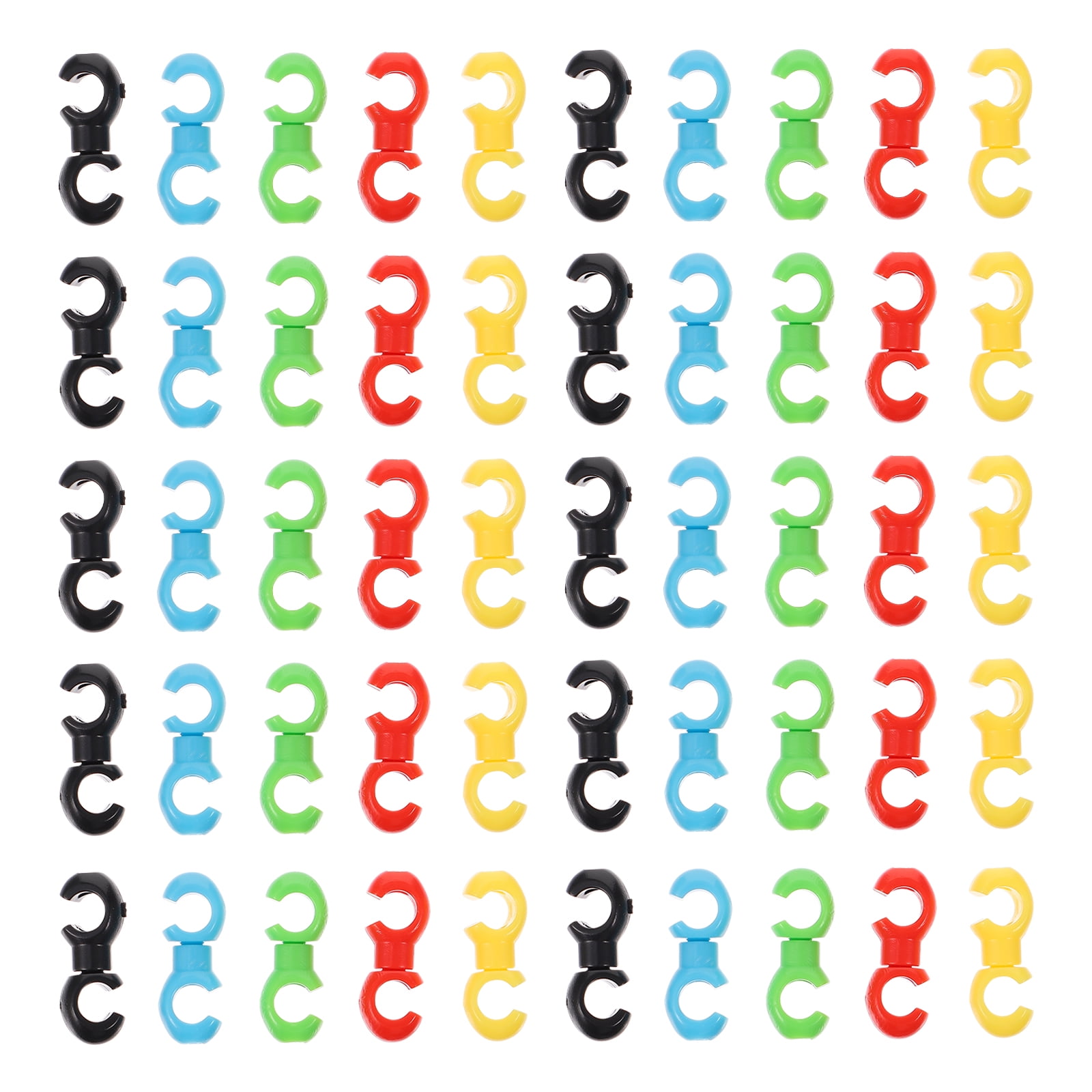 50 Pcs Adjustable Tape Buckle Bike C-clips Reusable Clips - Walmart.com