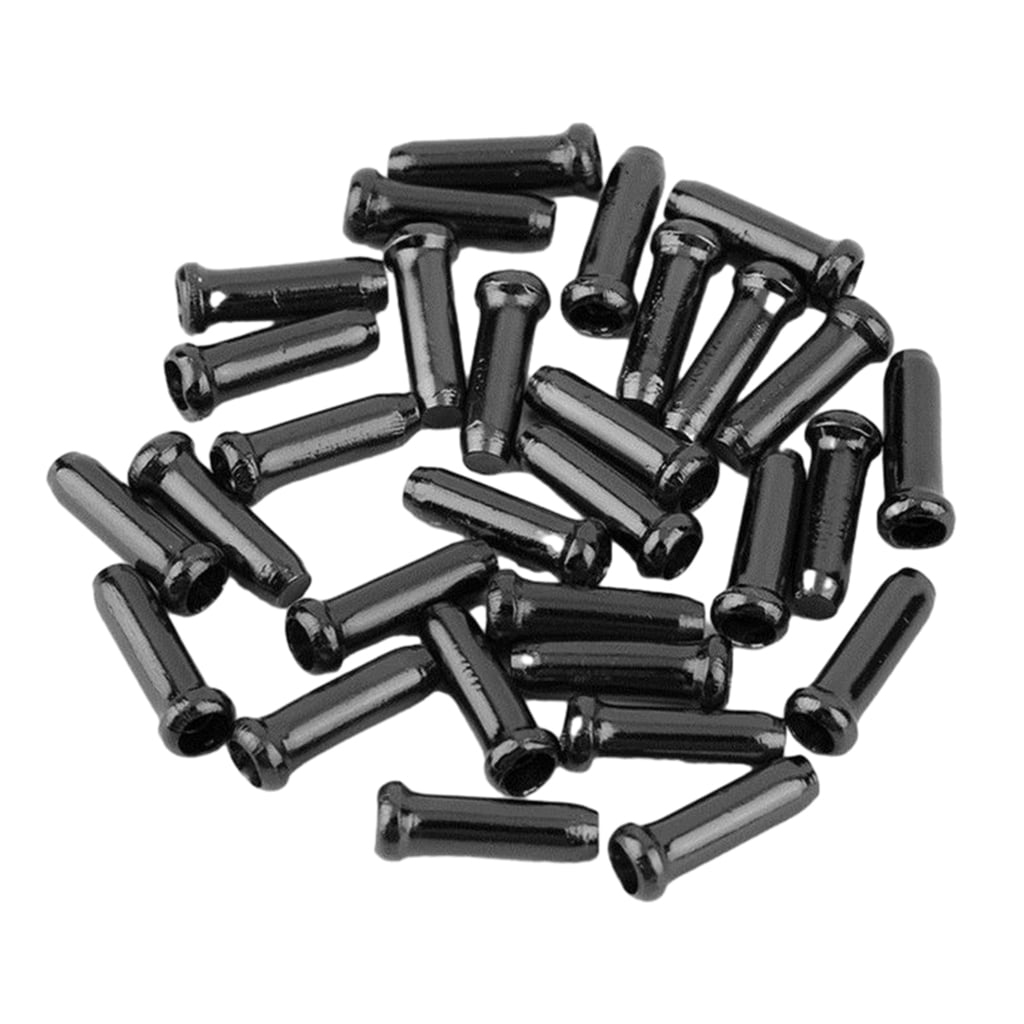 50 Pcs Aluminum Alloy Brake End Cover Brake Cable End Tip Bike Cable End Caps - Walmart.com