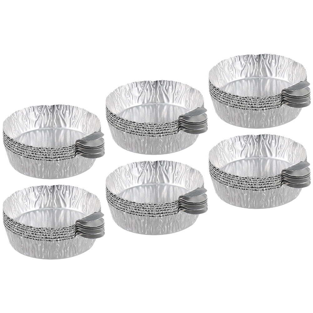 MERRYHAPY Aluminum Scale Weighing Pans 50pcs Silver for Microbalances ...