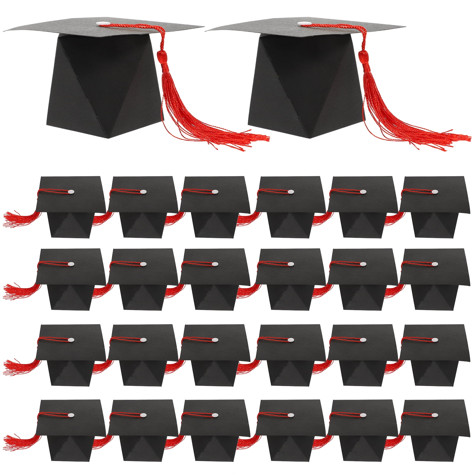 50 Pcs Bachelor Hat Packing Box Graduation Cap Decorations Gift Boxes ...