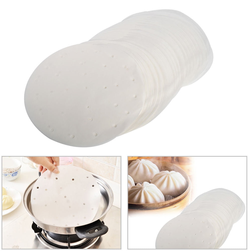 50 Pcs Bamboo Steamer Dim Sum Paper Non Stick Under Steam Mat Kitchen ...
