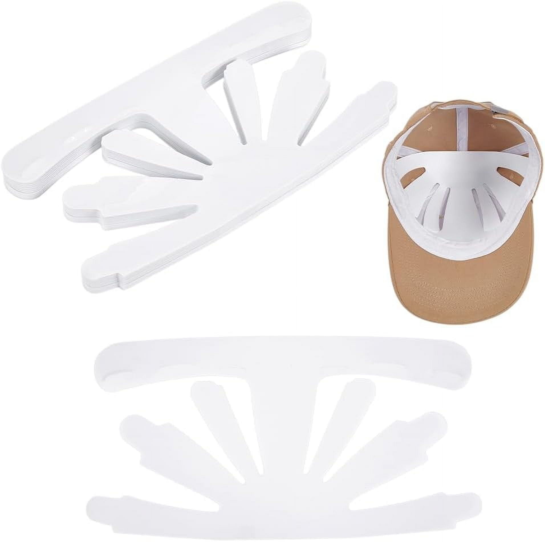 50 Pcs Baseball Caps Inserts Shapers 6.1x11.7inch Plastic White Hat ...