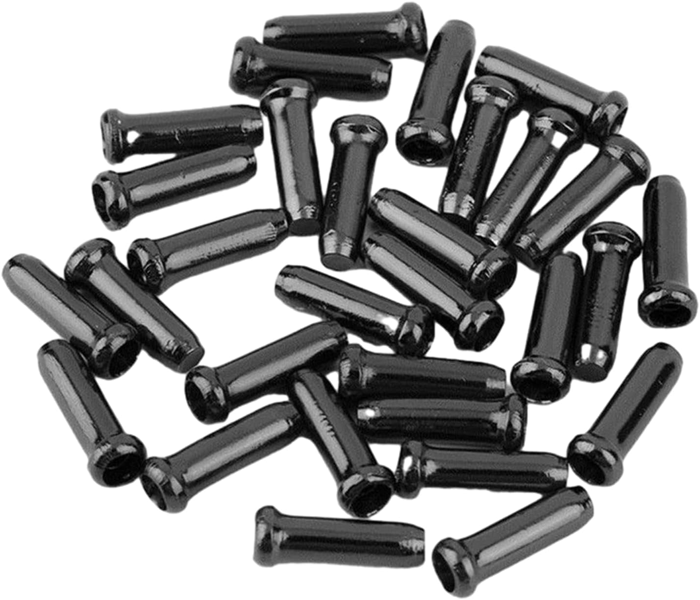50 Pcs Bike Cable End Caps, Aluminum Alloy Brake & Shifter Crimps for ...