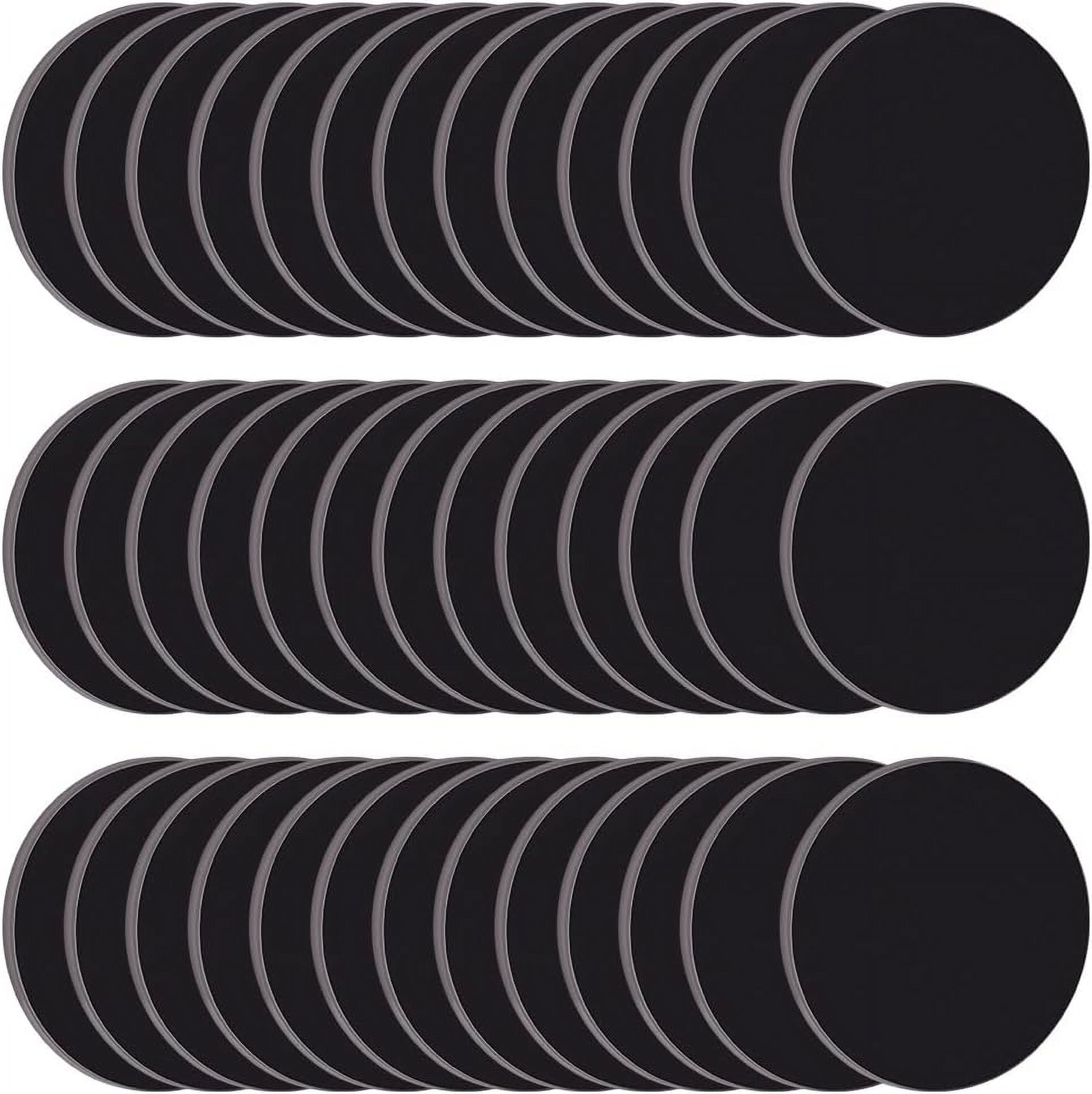 50 Pcs Black Circles Acrylic Sheet 1.18 Circular Miniature Bases 3mm ...