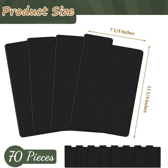50 Pcs Black Comic Book Dividers Set, PP Card Dividers with Label ...