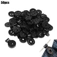 50 Pcs Black Shade Cloth Plastic Clips Round Sunshade Net Fixing Clip ...
