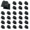 50 Pcs Black Sign Clips, 1.3 in PVC Plastic Buffet Food Label Clips ...