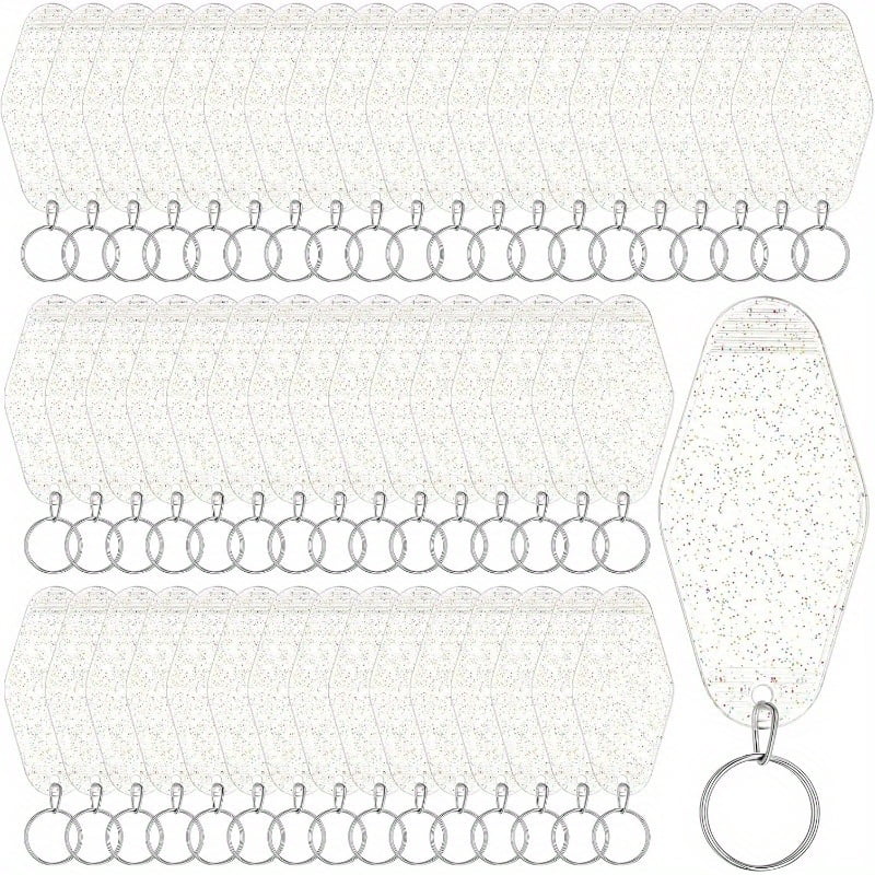 50 Pcs Blank Motel Keychain Sublimation Vintage Blank Hotel Keychain ...