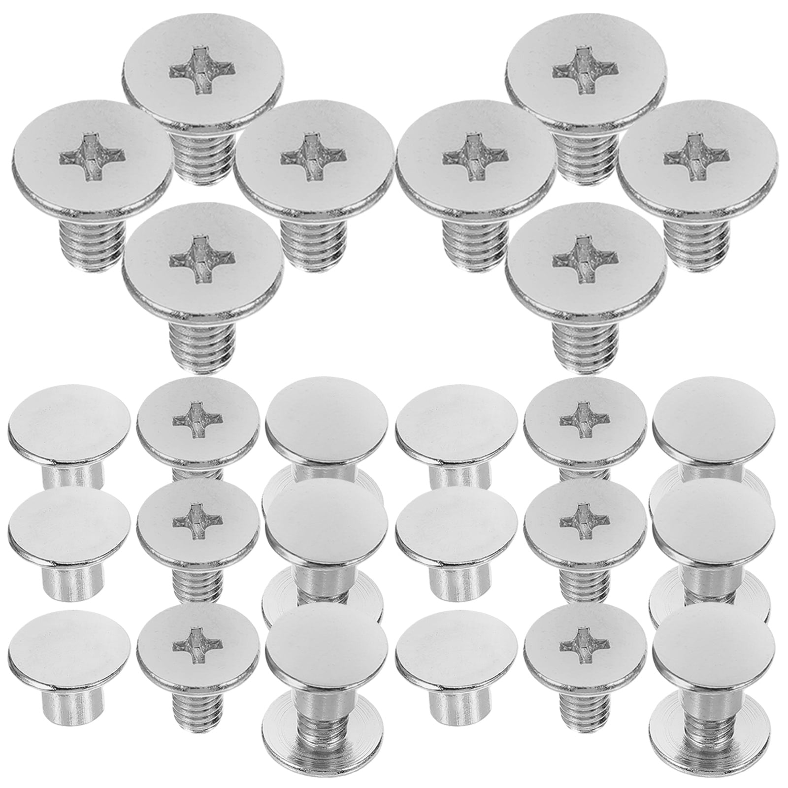 50 Pcs Bookbinding Kit Book Rivet Kit Screw Rivets Binding Screw Caps ...