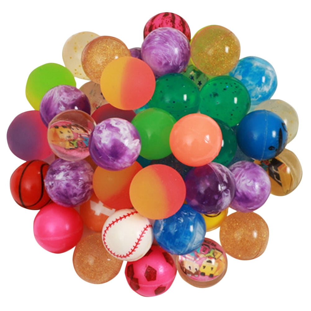 50 Pcs Bouncy Ball Punch Balloons Bulk Pop up Balls for Kids Toys Child ...