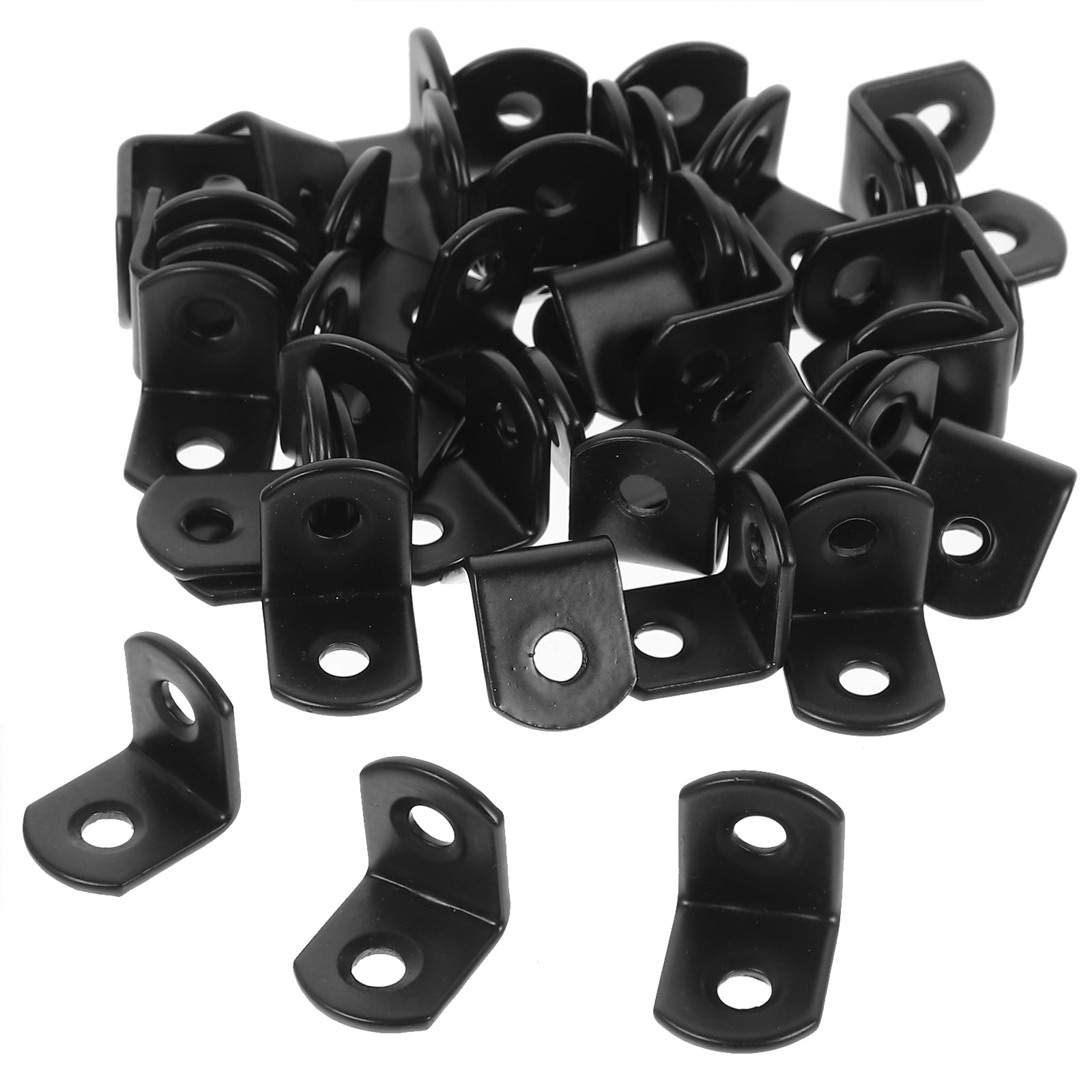 CIMAXIC 50Pcs Stainless Steel Corner Brackets Black Small Joint ...