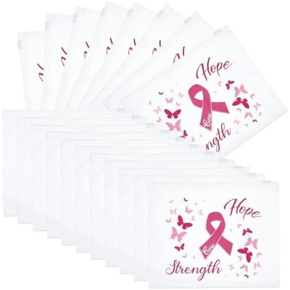 50 Pcs Breast Cancer Awareness Accessories Makeup Bag, Waterproof Eva ...