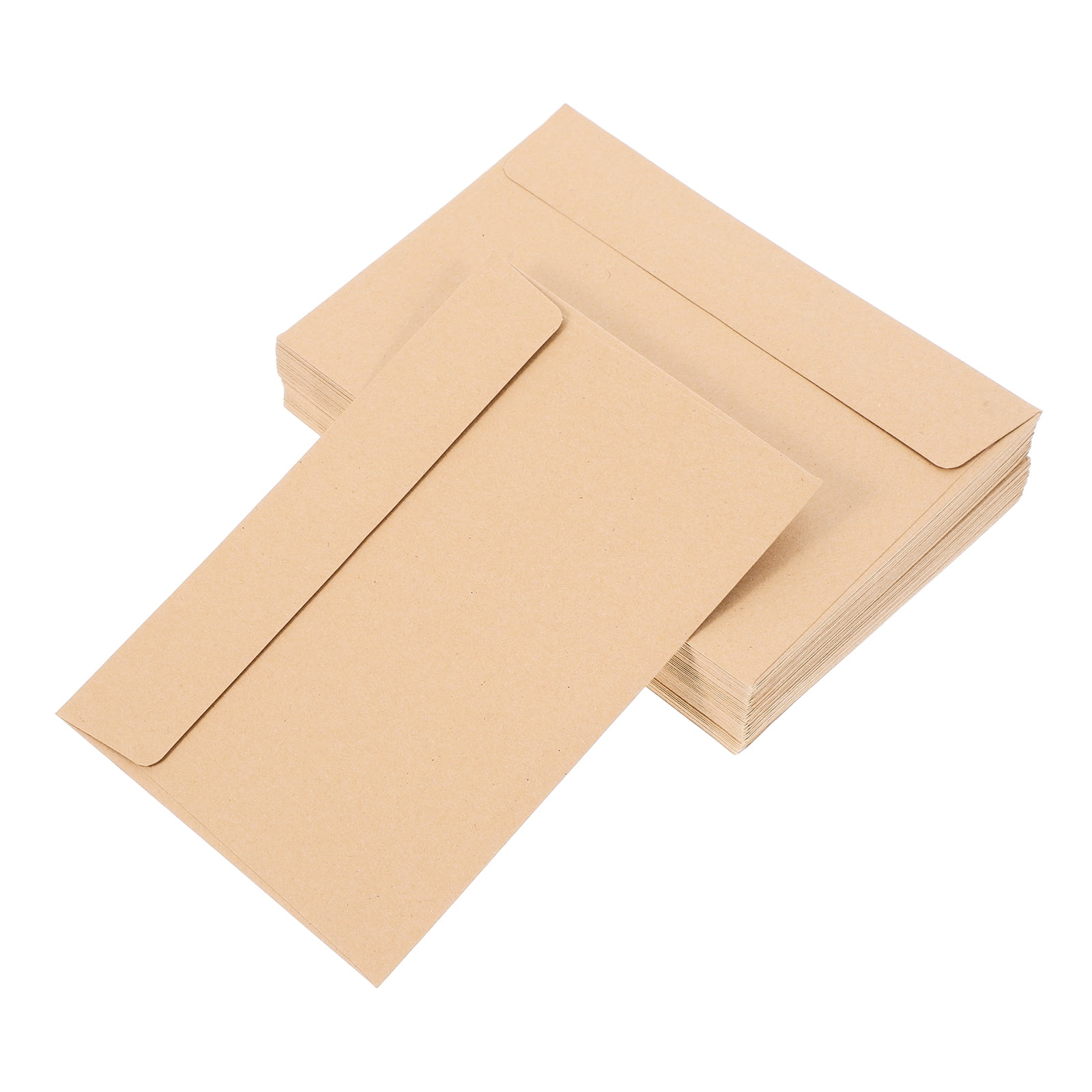 50 Pcs Brown Paper Envelopes Invitation Refrigerator Labels Waterproof ...