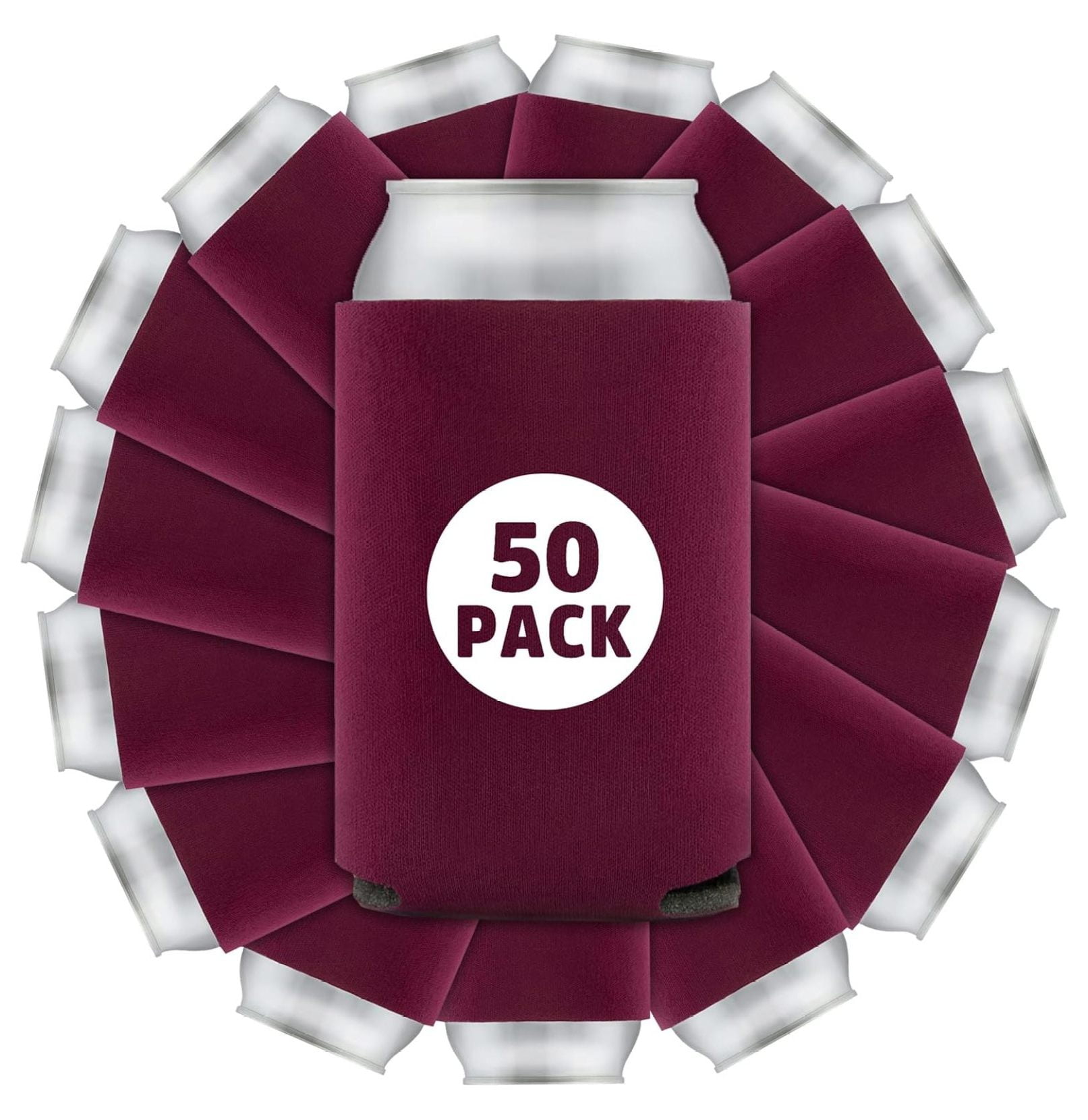 50 Pcs Bulk Blank Collapsible Can Coolers - Perfect For Sublimation ...