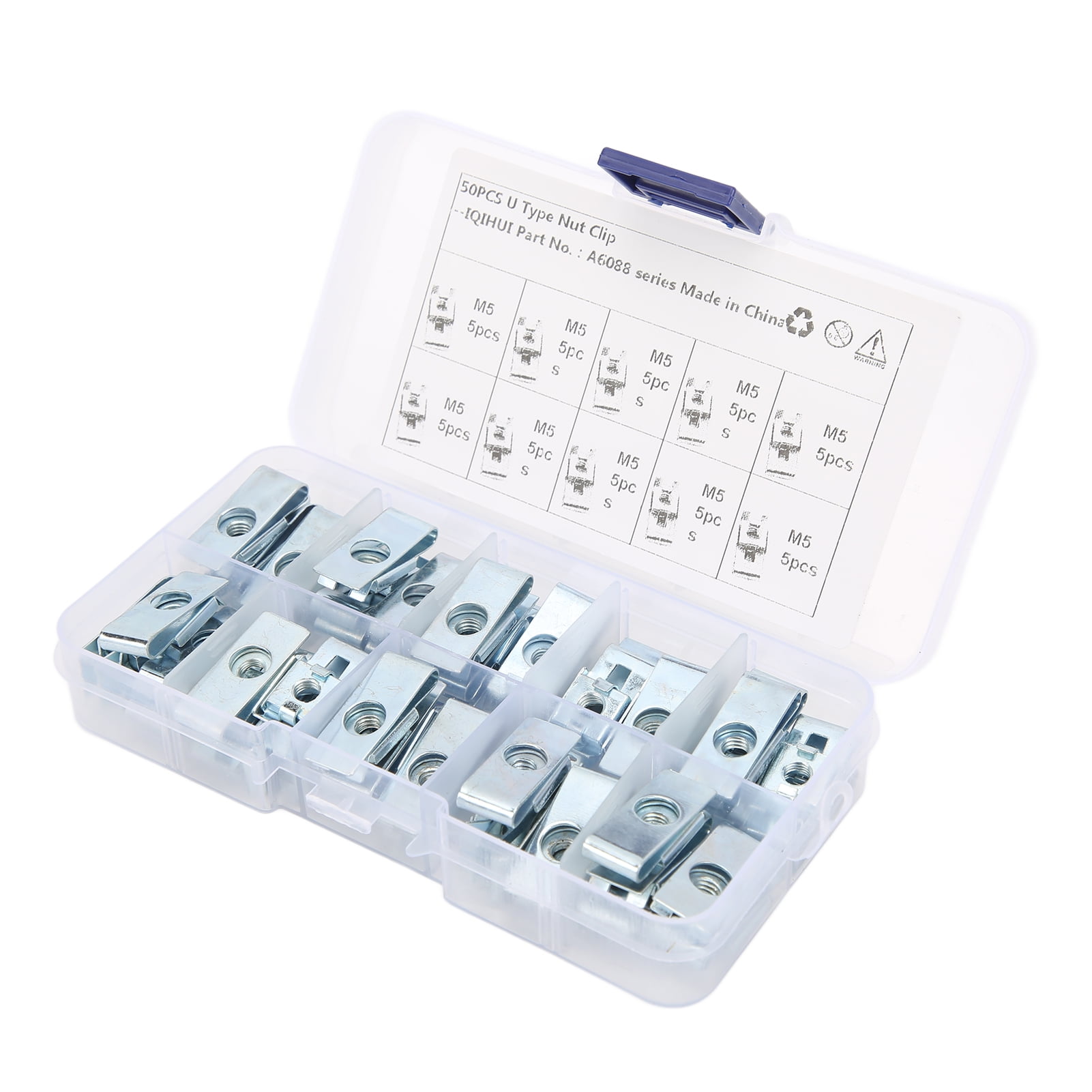 50 Pcs Car U Shaped Clip Nut Strong Rust Resistance Car Speed Fastener U Type Clips Set for Car ...