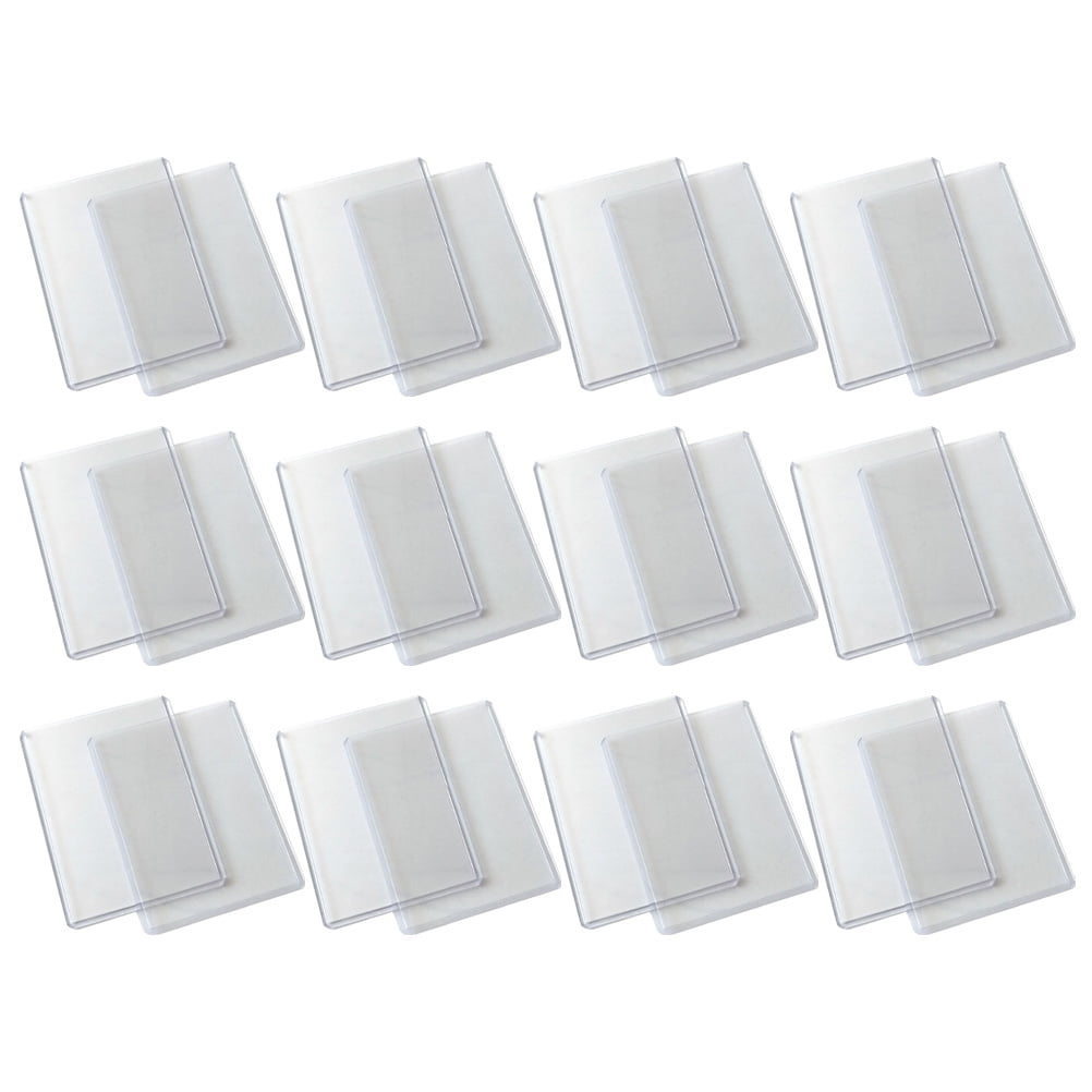 50 Pcs Card Cover Challenge Coin Display Lanyard Holder Cards Clear ...