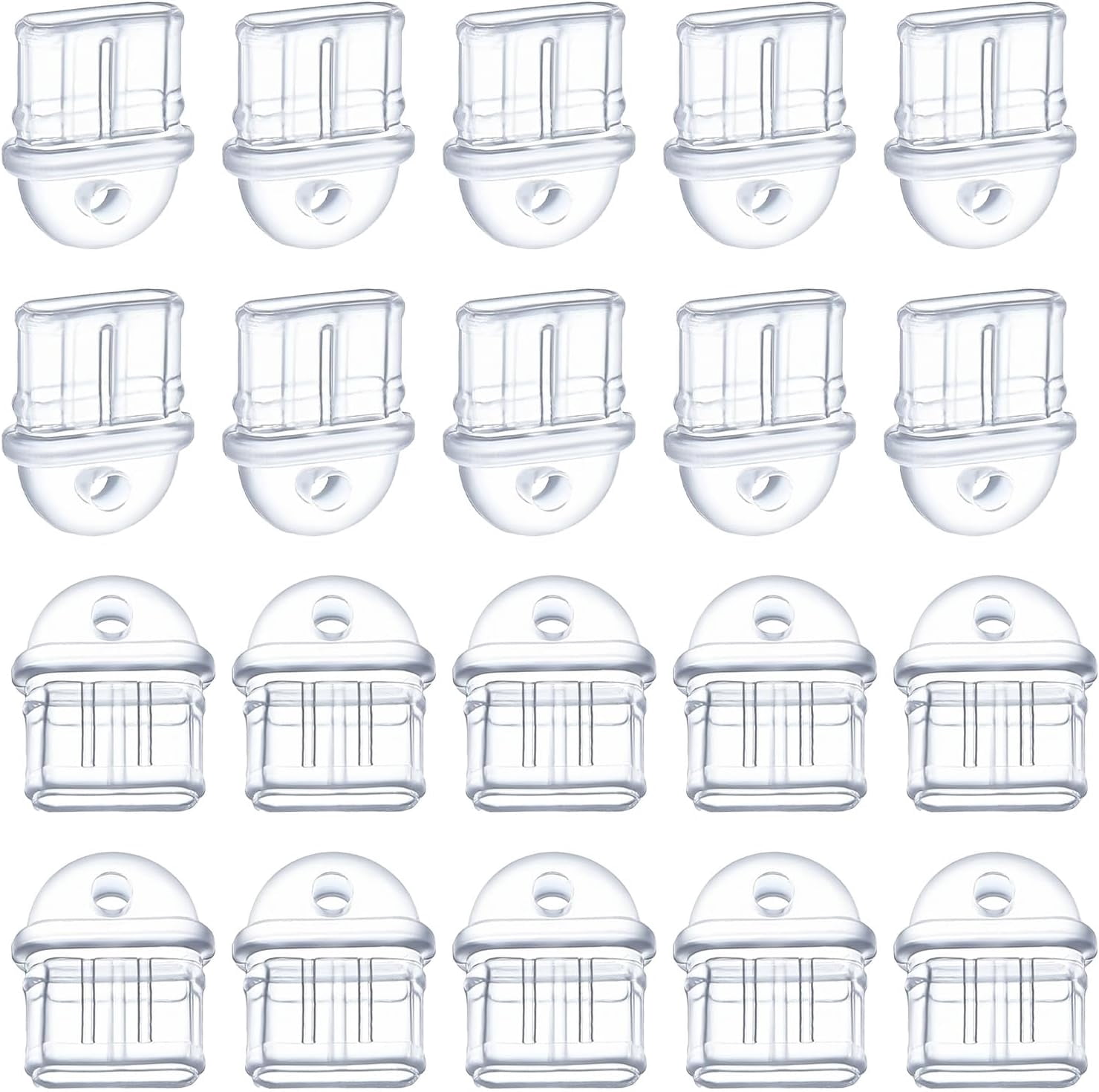 50 Pcs Cell Phone Dust Plug Type C Charging Port Protector Cover Clear ...