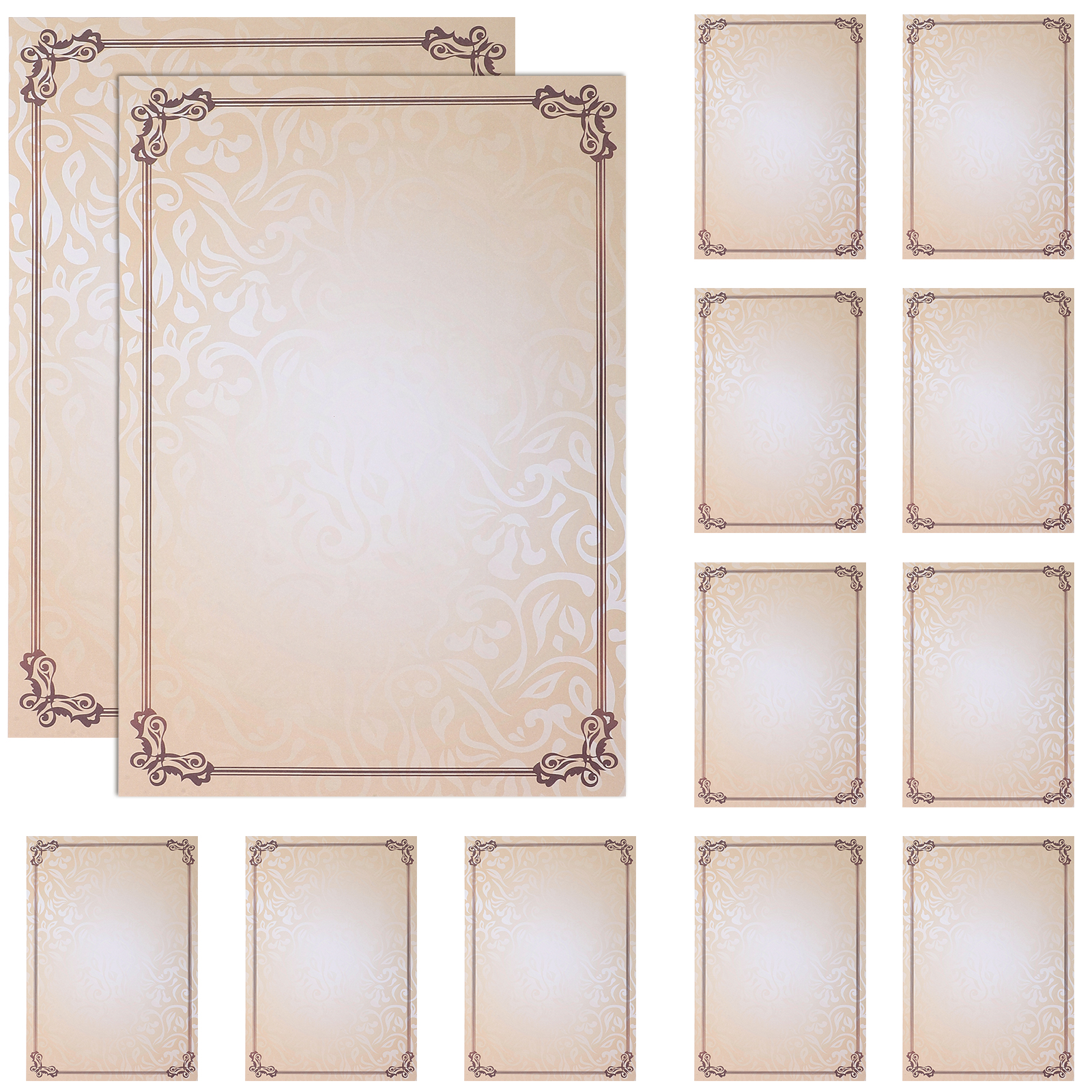 50 Pcs Certificate Inner Page Vintage Paper Certificate Printing Paper ...