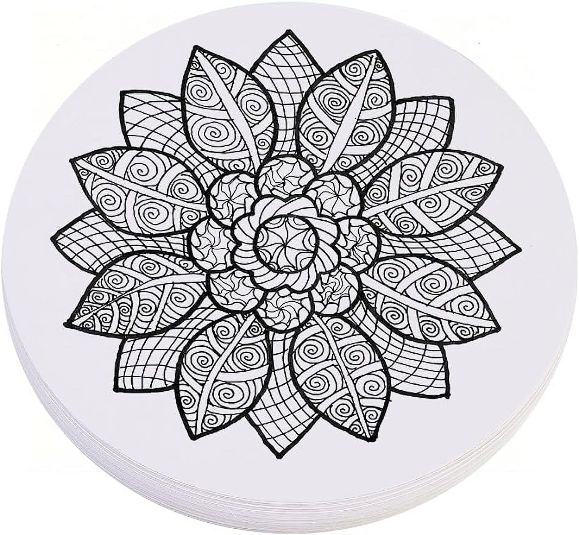 50 Pcs Circular Cardboard 9.84 Inch Diameter Kraft Paper for Sketch ...