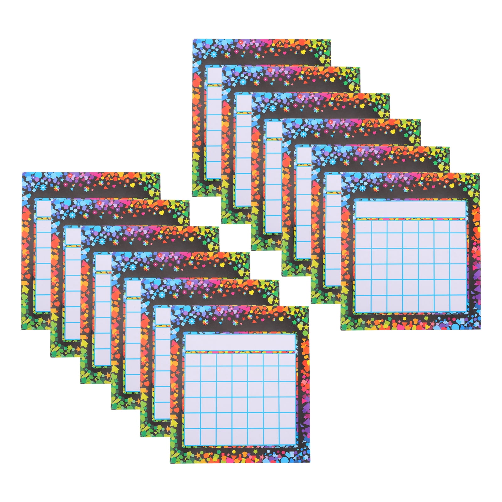 50 Pcs Classroom Pocket Chart Incentive Card Schedule Student - Walmart.com