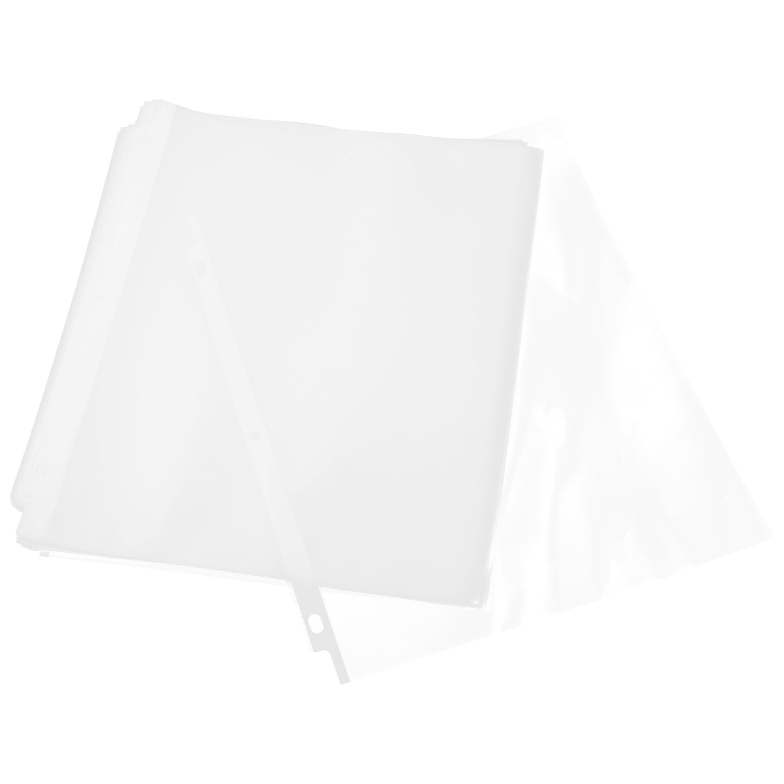 50 Pcs Clear Document Holder Page Protectors Binder Clear Plastic ...