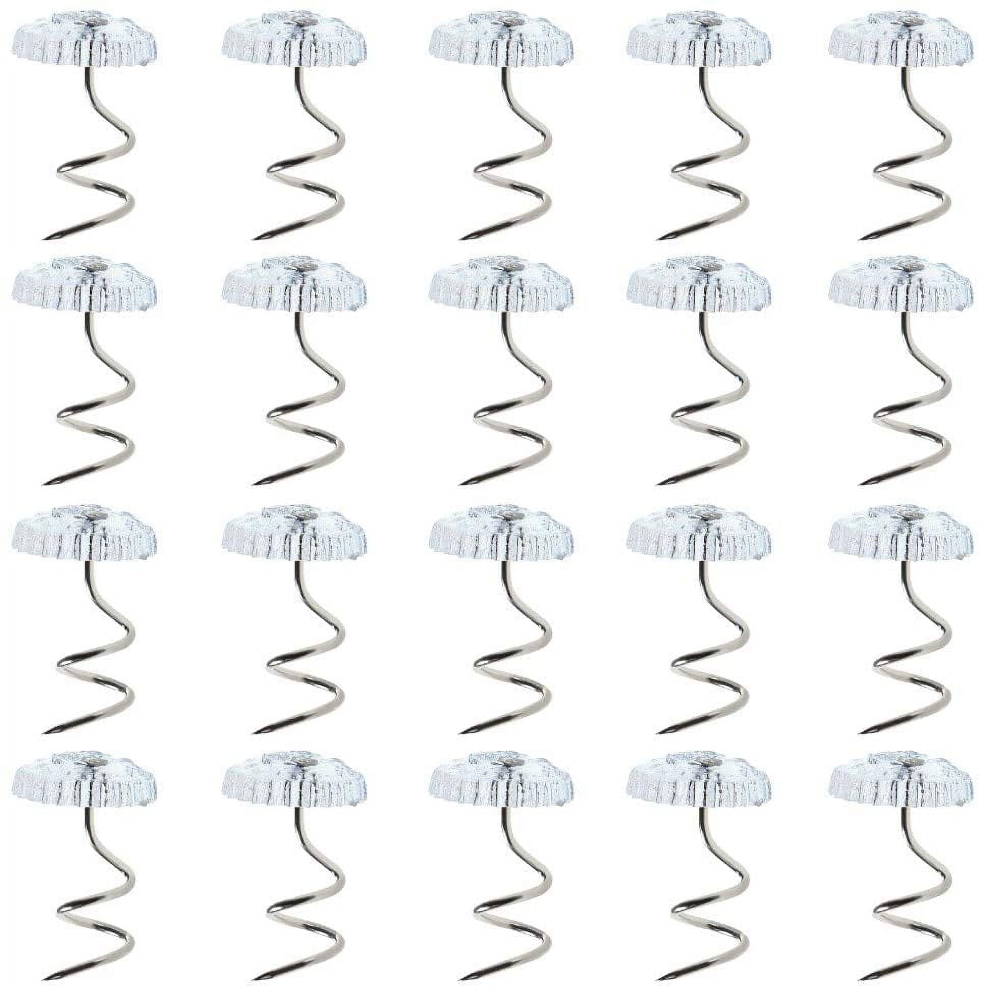50 Pcs Clear Heads Twist Pins for Upholstery, Holds Slipcovers ...