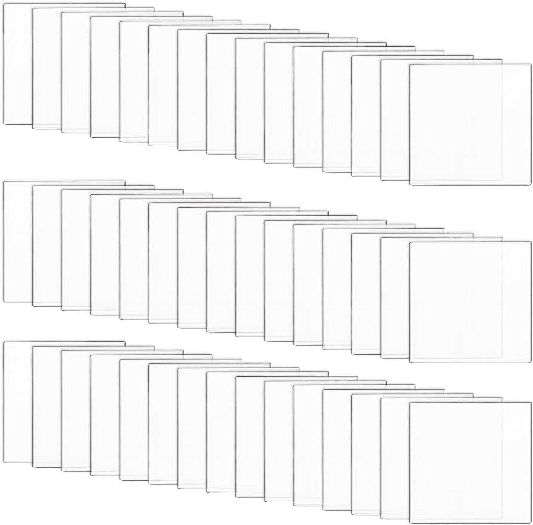 50 Pcs Clear Miniature Bases 25x25mm Square Acrylic Action Figure ...