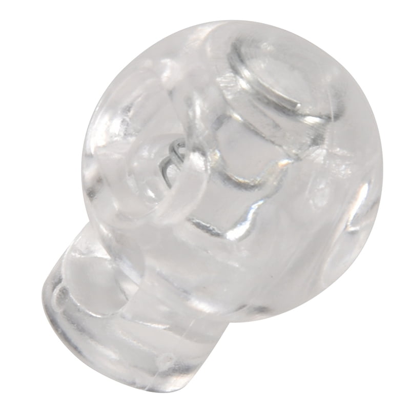50 Pcs Clear Plastic 5mm One Hole Cord Stoppers Lock Stopper - Walmart.com