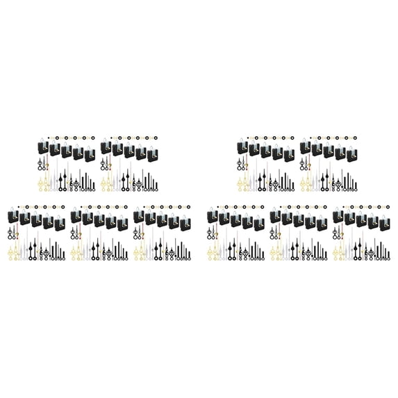 50 Pcs Clock Movement Mechanism Parts Silence Quartz DIY Wall Clock ...