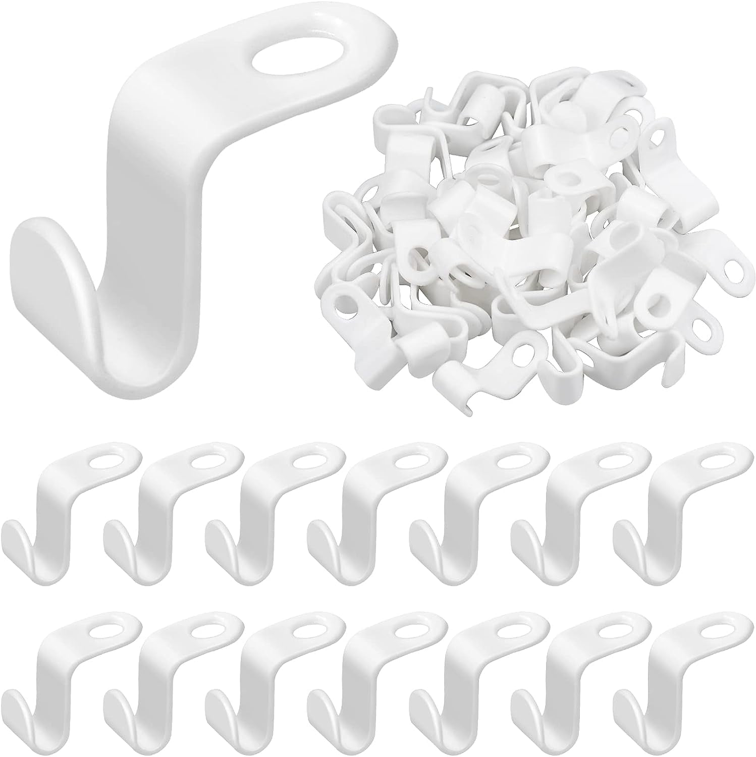 50 Pcs Clothes Hanger Connector Hooks Space Saving Coat Hanger ...